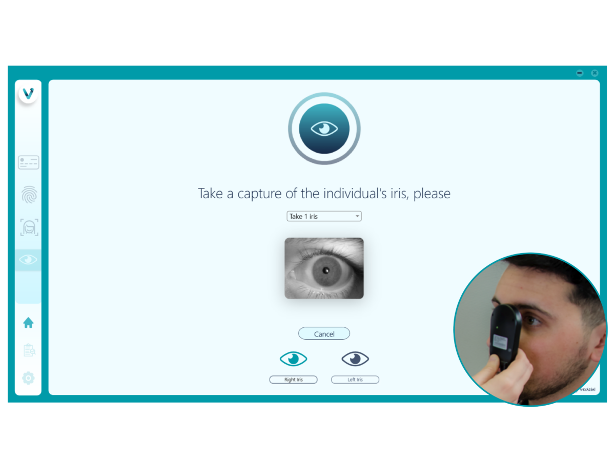 Biometrics identity verification system - Verázial ID Enroll